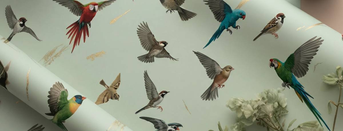 Charming Bird Wrapping Paper: Perfect for All Your Gift-Wrapping Needs