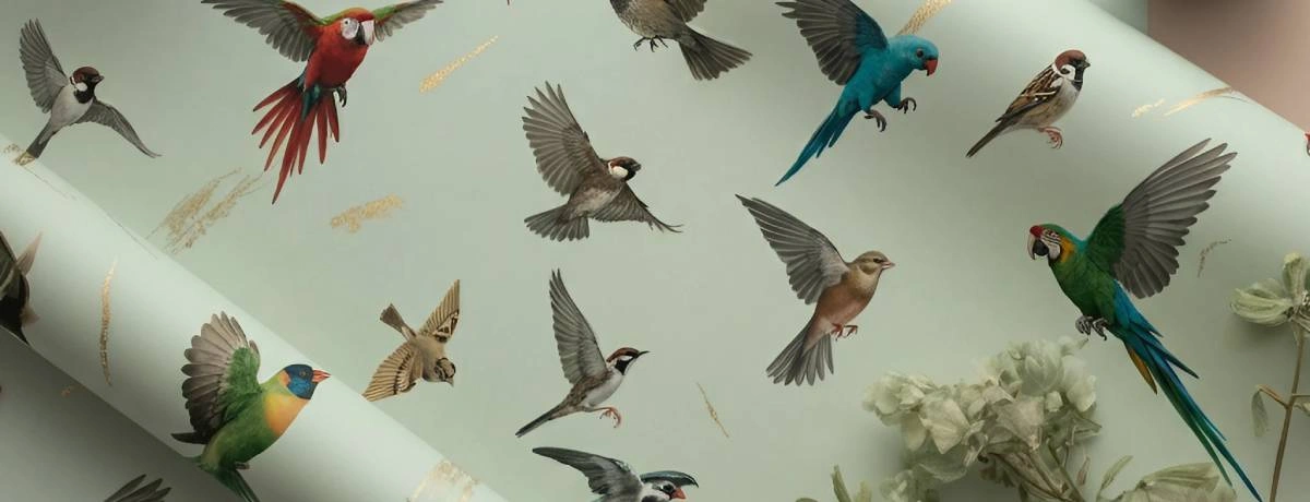 Charming Bird Wrapping Paper: Perfect for All Your Gift-Wrapping Needs