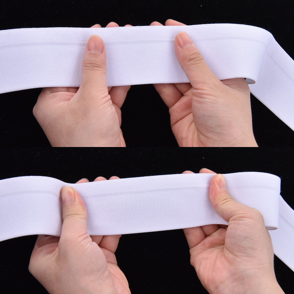 White Y Fold-over Elastic Binding Tape from Chinese Supplier