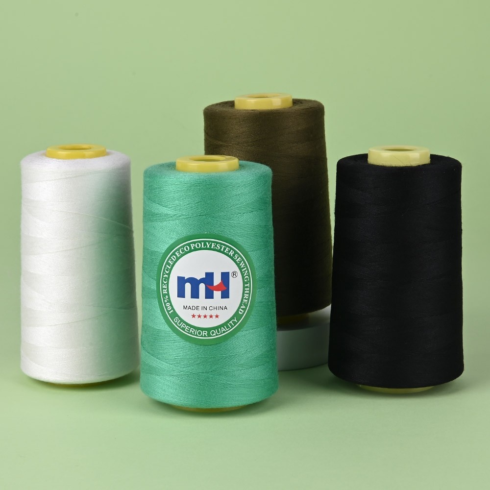 Sustainable 100% Recycled Polyester Sewing Thread and Yarn by MH