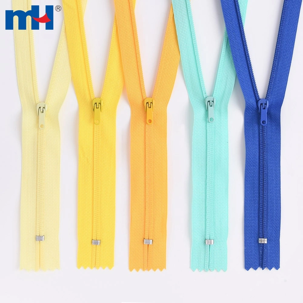 MH OEM/ODM Company #3 Closed-end Nylon LFC Reverse Zipper for Sale