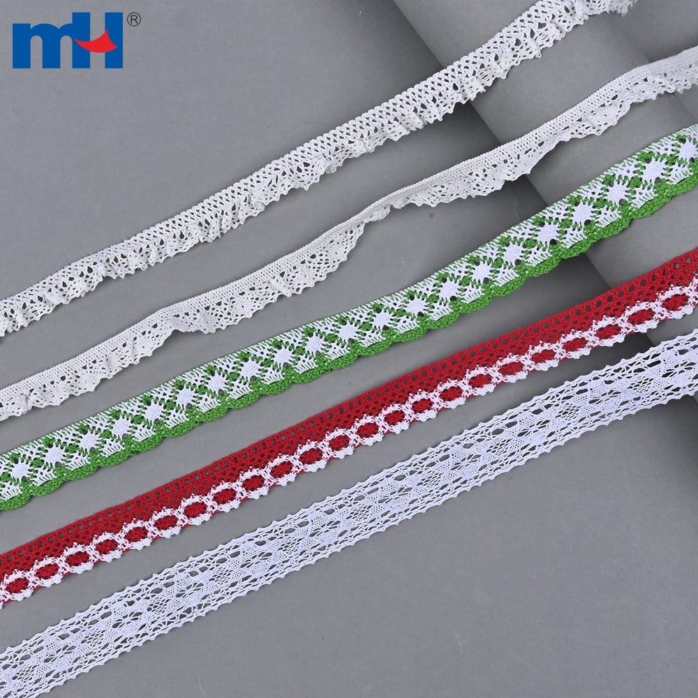 100% Cotton Crochet Lace Ribbons for Crafts