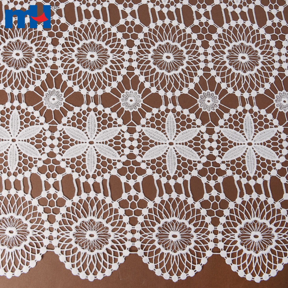 All Over Polyester Chemical Soluble Lace Fabric