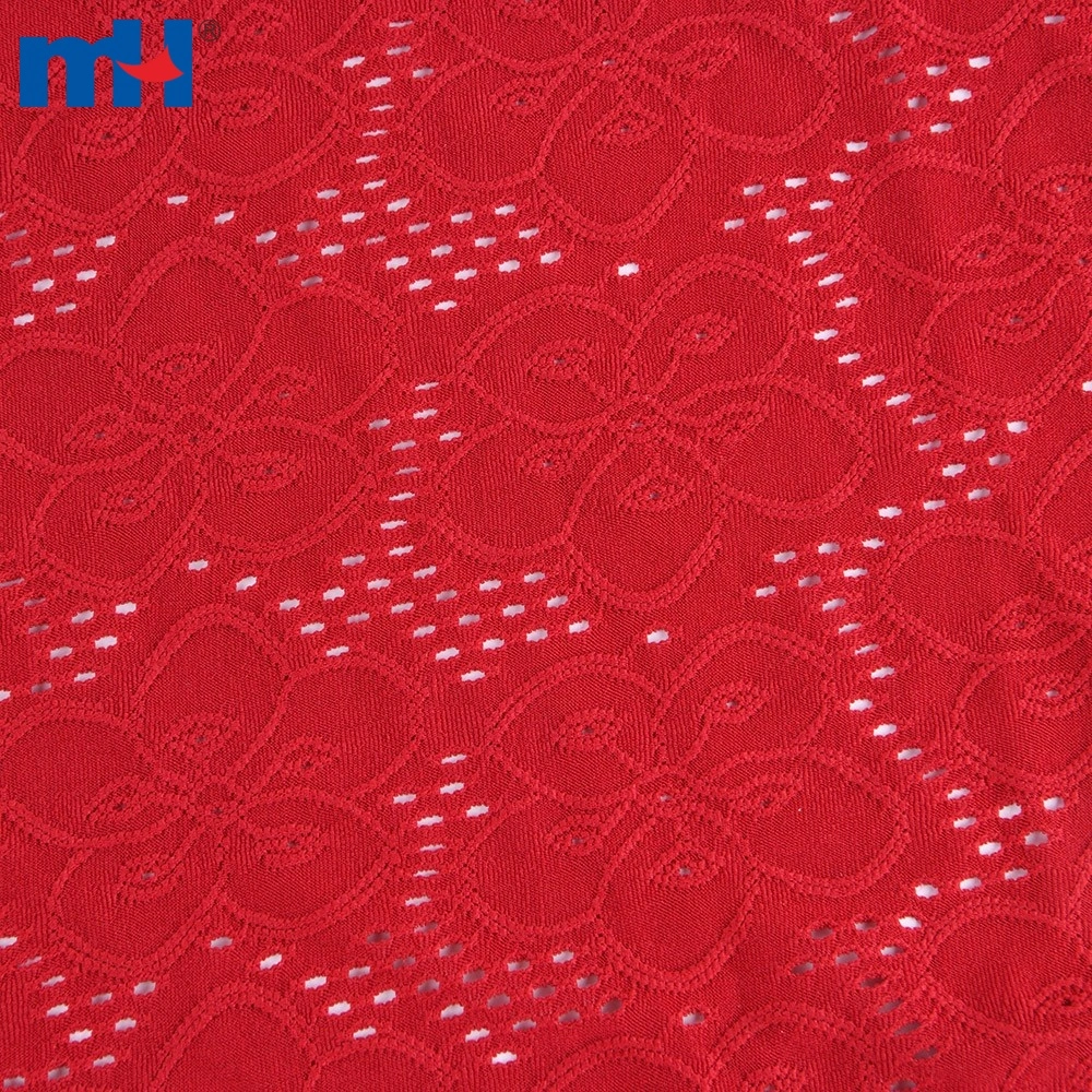 Elastic Stretchy Lace Fabric with Floral Pattern for Sewing