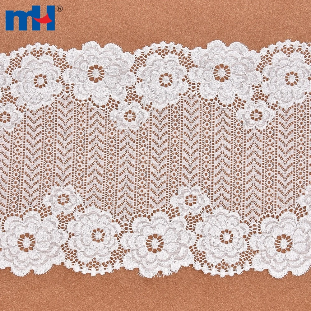 Wide Tricot Lace With Assorted Patterns for Handicrafts and Decoration