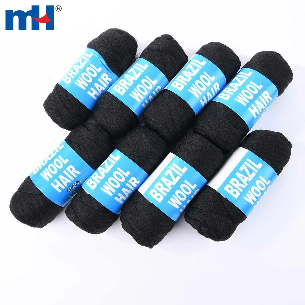 African Synthetic Hair BCF Brazilian Wool Yarn for Braiding