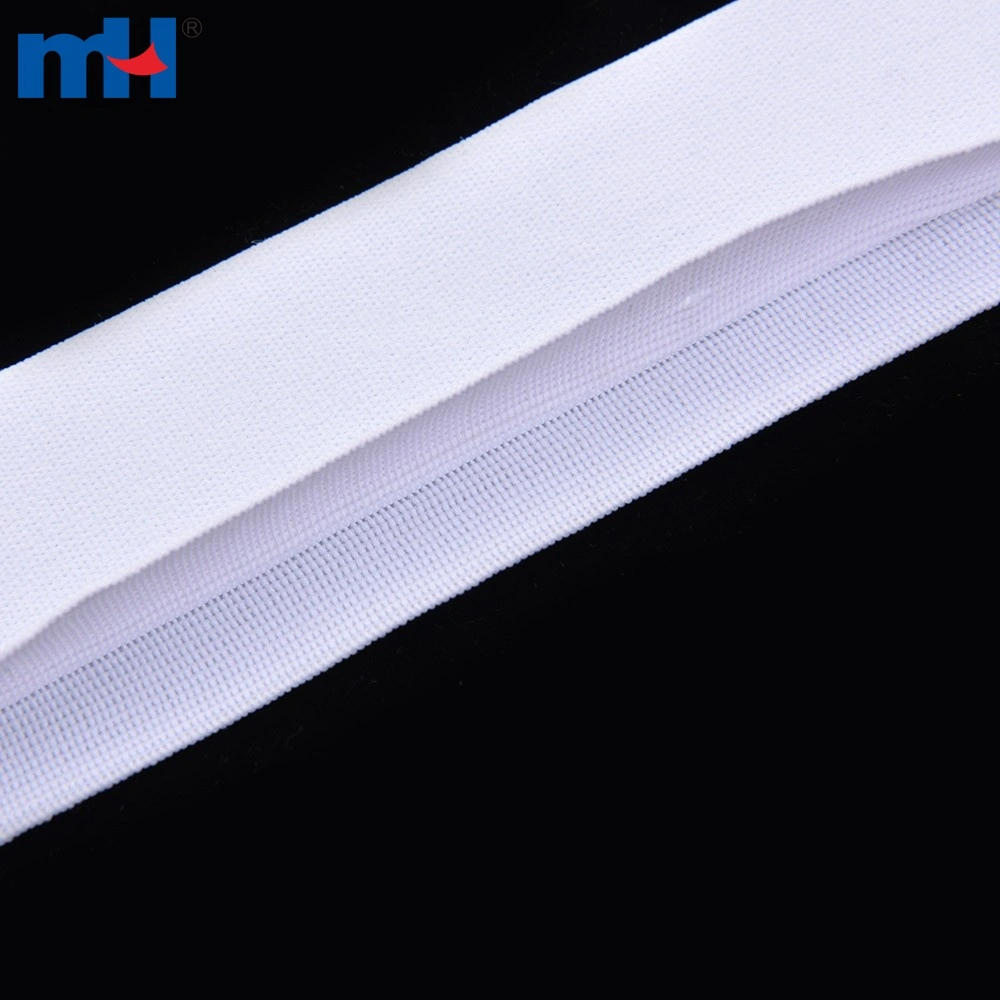 White Y Fold-over Elastic Binding Tape from Chinese Supplier