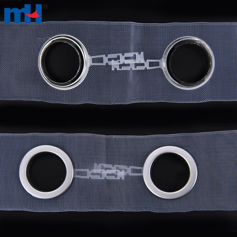 Transparent Eyelet Curtain Tape with a length of 10cm