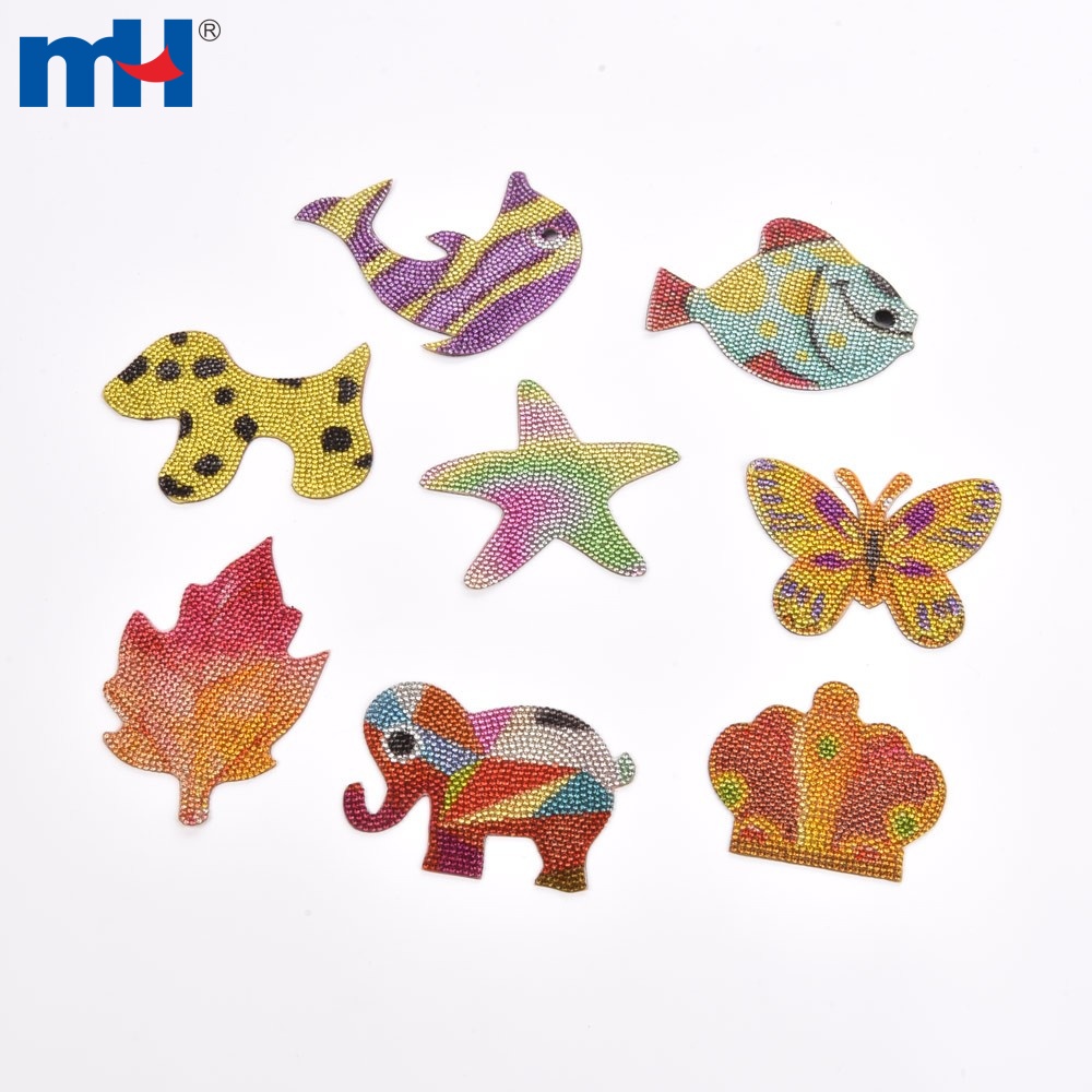 Custom Design Hotfix Rhinestone Applique Patches