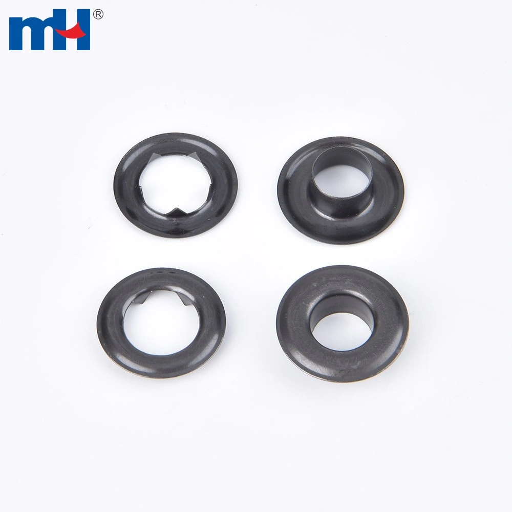 12mm Black Nickel Large Eyelets for Garment and Craft Projects