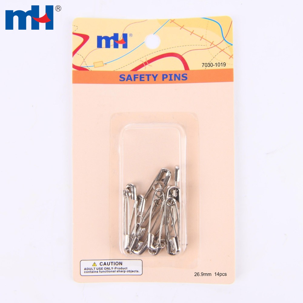 Strong Nickel Plated Safety Pins for Garment Sewing Crafts