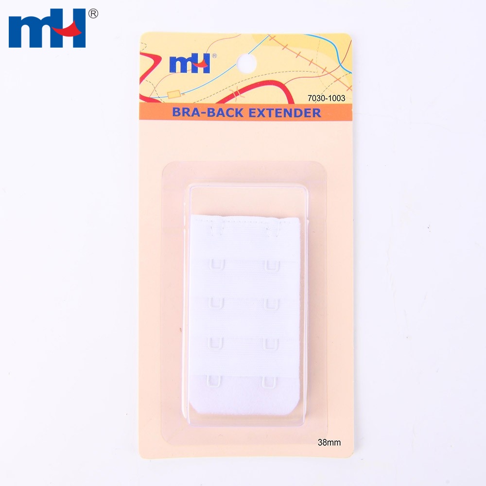 Narrow White Bra Back Extender for Lingerie or Underwear