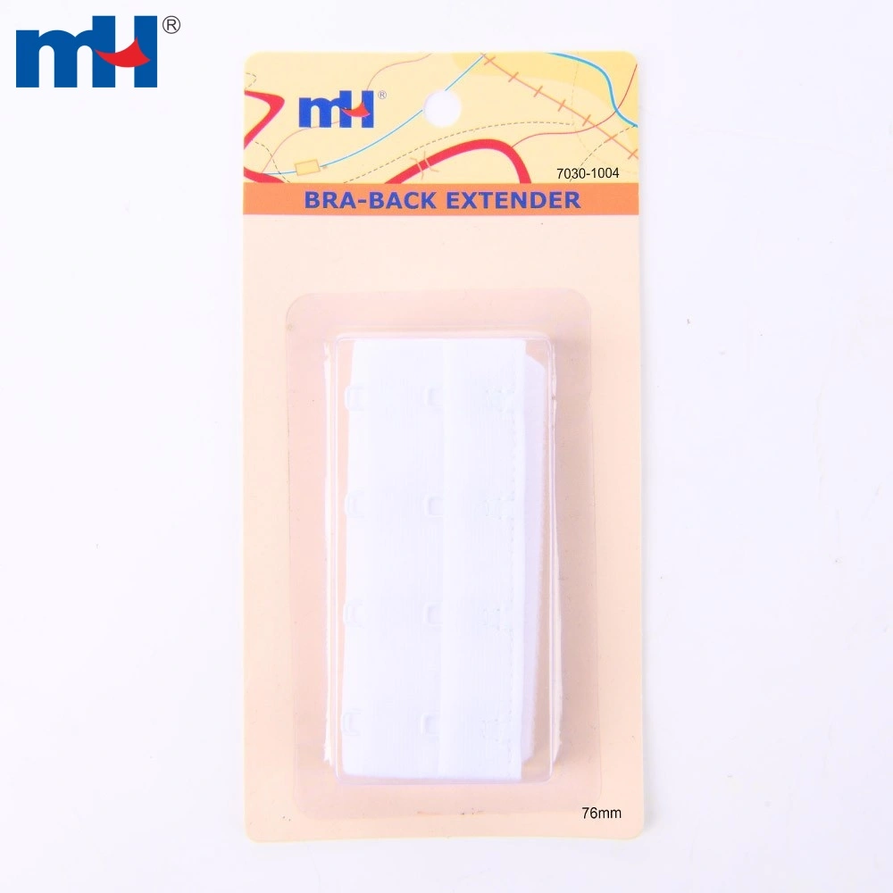 Wide White Bra Back Extender for Lingerie or Underwear