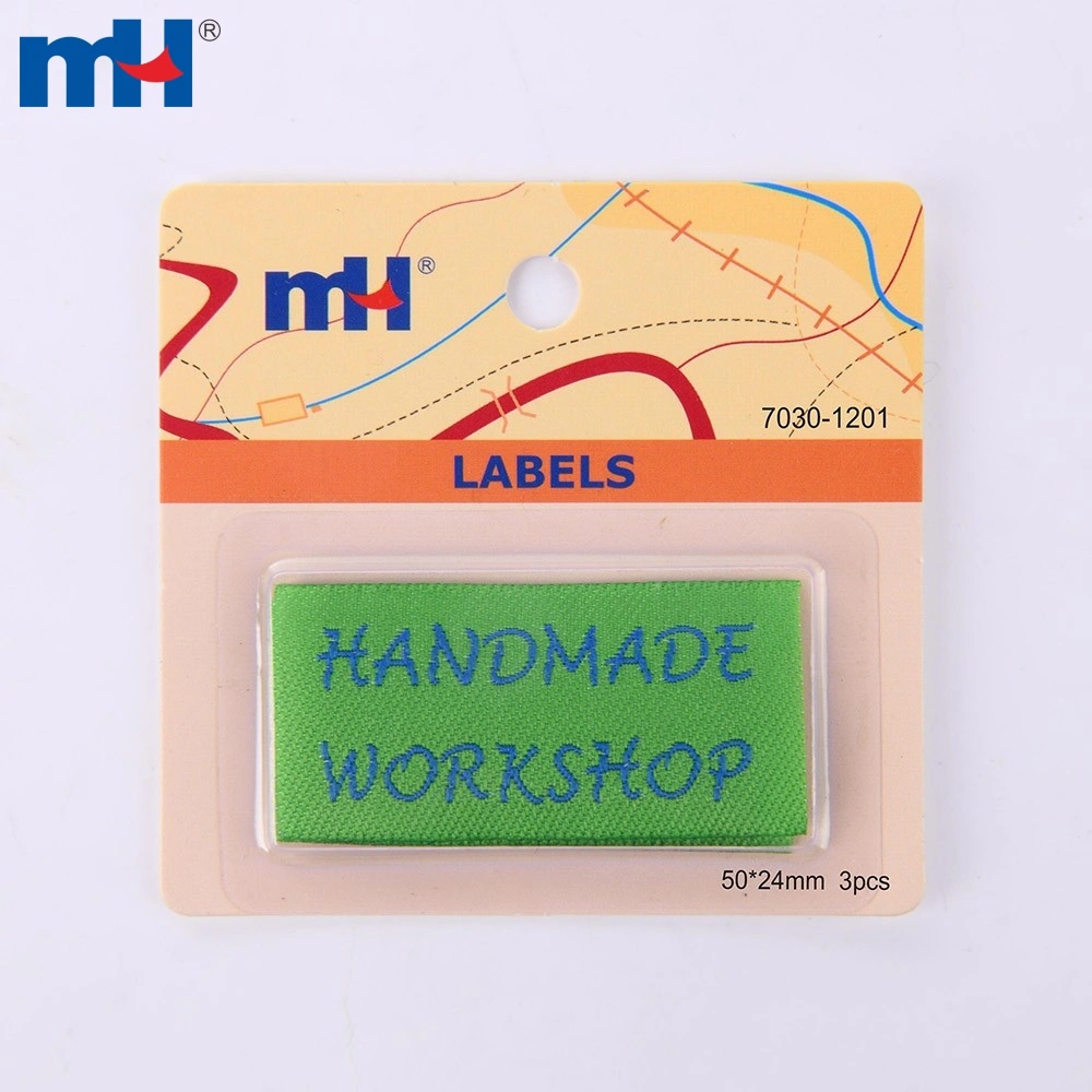 50*24mm Green Knitted Label