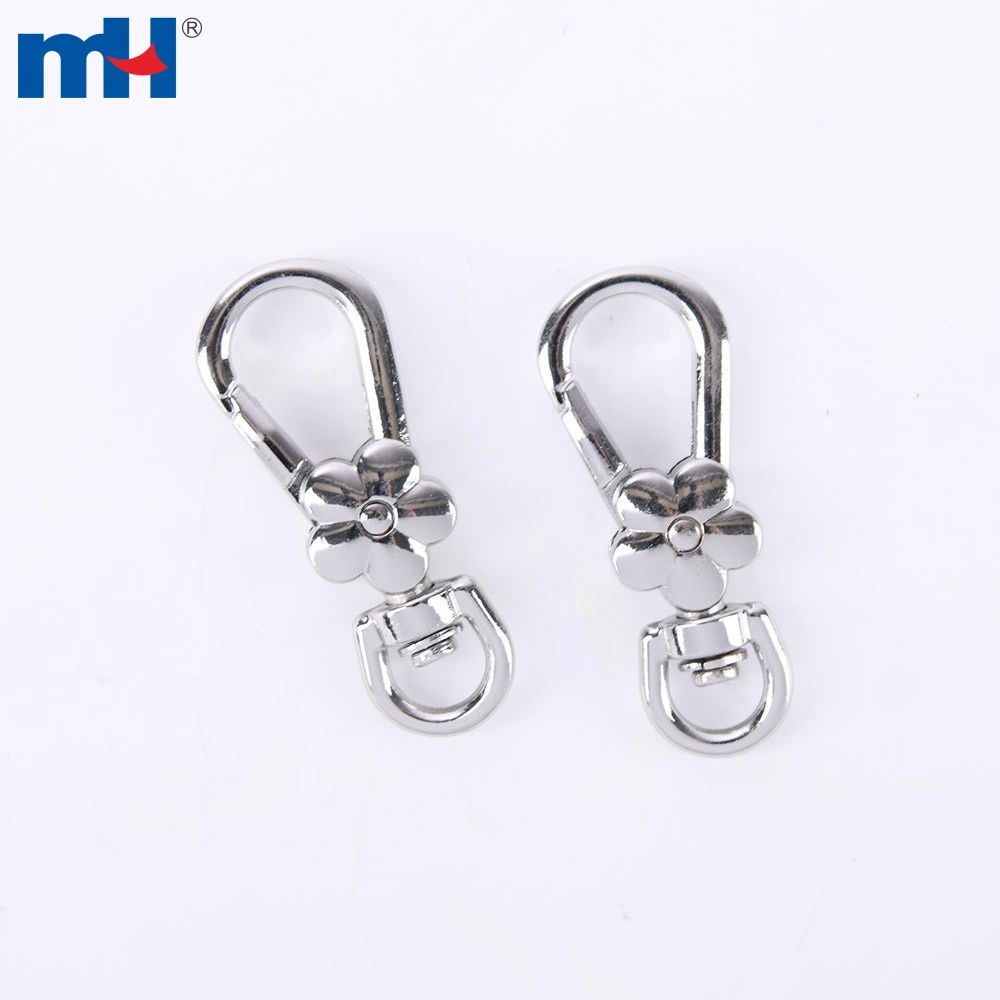 Swivel Snap Hooks with D Rings for Keychain and Handbag