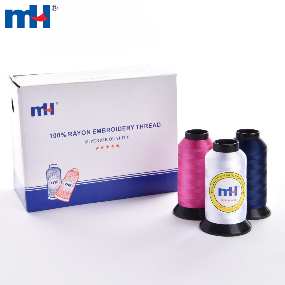 MH Custom 120D/2 100% Viscose Rayon Embroidery Machine Threads Spools