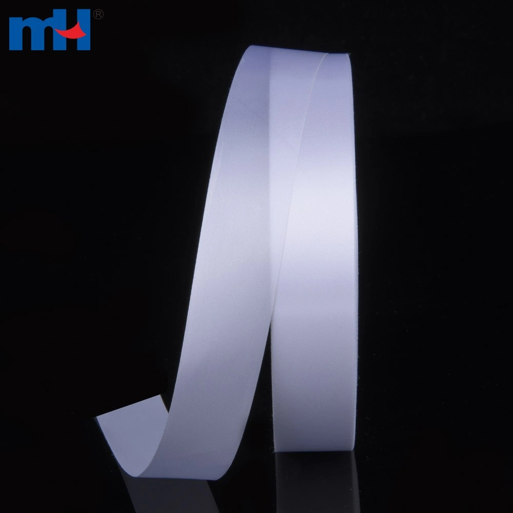 MH Custom 30mm Polyester Single Faced Cutting Edge Satin Ribbon Label