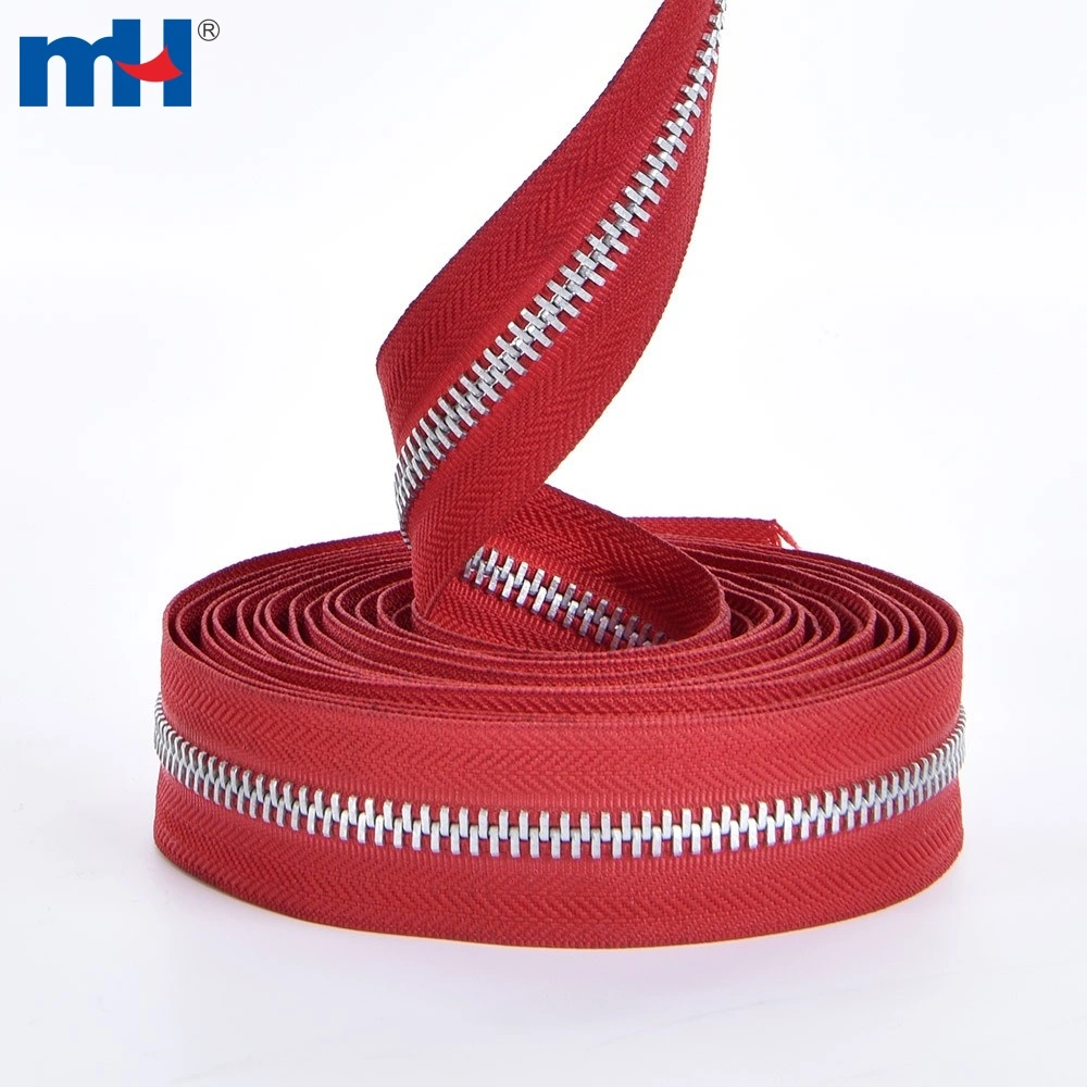 MH Wholesale Supplier #8 Aluminum Zipper Long Chain, Zipper Tape