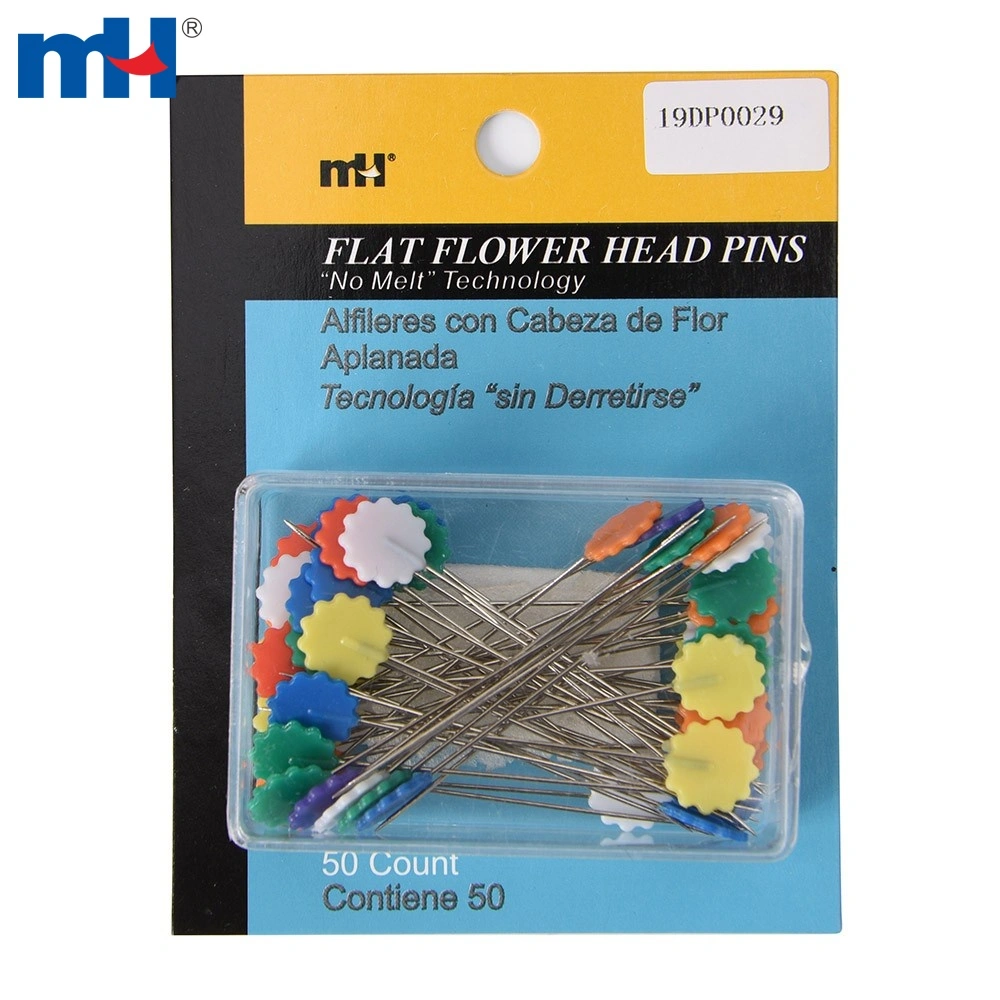 Flat Flower Head Pins for Daily Sewing Dressmaking and Crafts