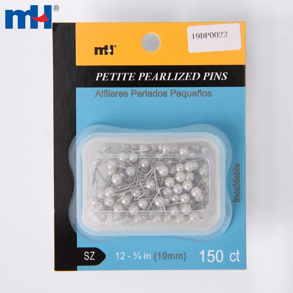 Stainless Steel Petite Pearlized White Pearl Heads Sewing Pins