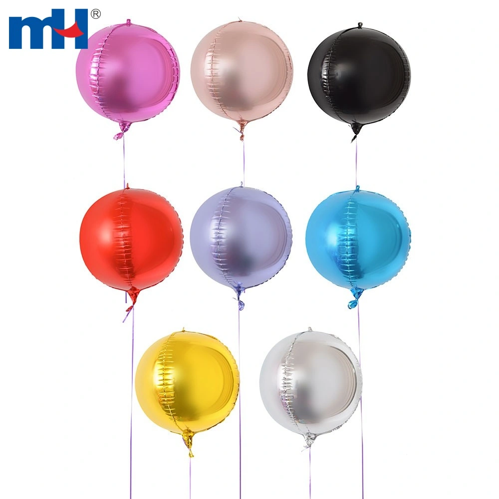 24" 4D Round Sphere Foil Balloons Mylar Balloons Party Birthday