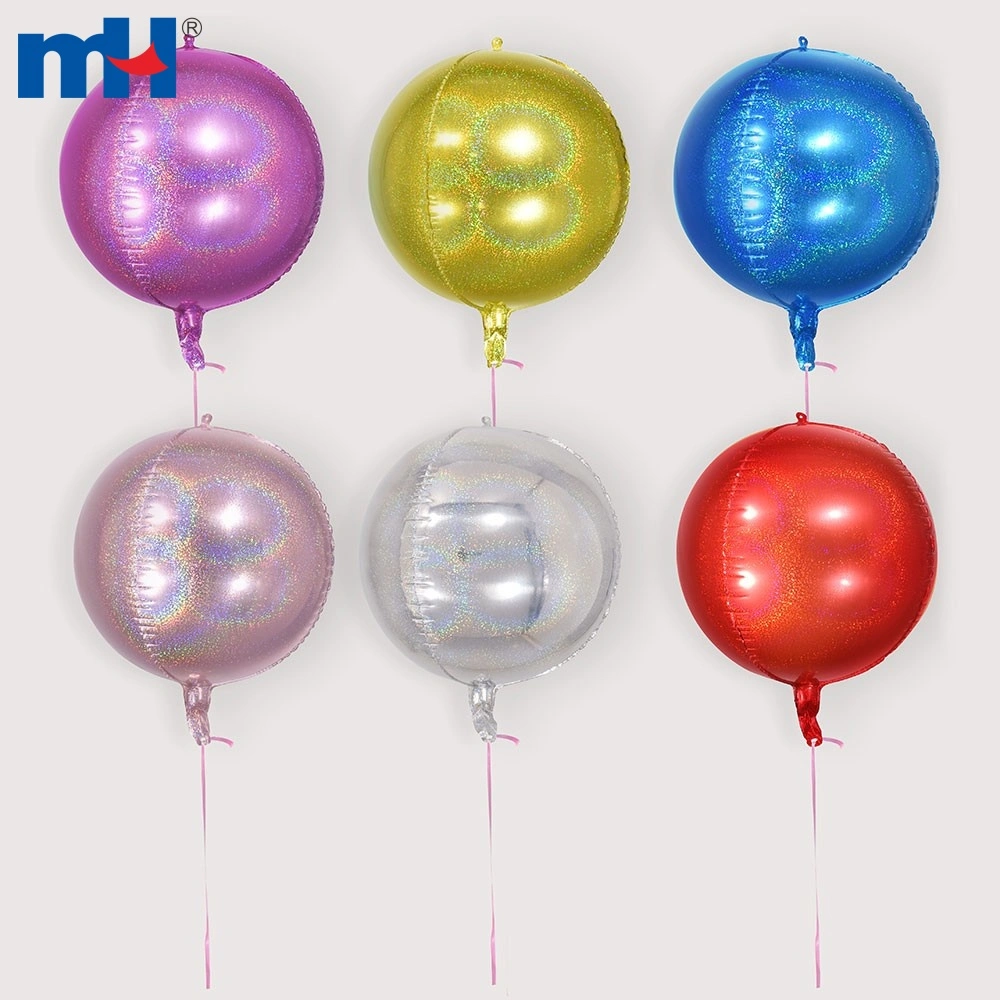 24" 4D Round Sphere Foil Balloons Mylar Balloons Party Birthday