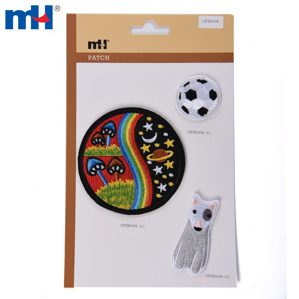 3pcs Custom DIY Embroidery Patches Applique for Clothes DIY Sewing