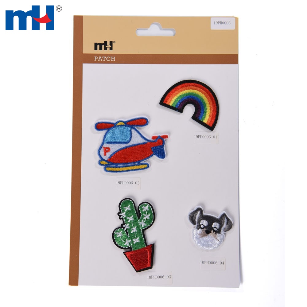 4pcs Custom DIY Embroidery Patches Applique for Sewing