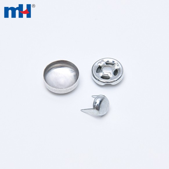 Aluminum Ball Fabric Covered Button Baseball Cap Top Button With Washer