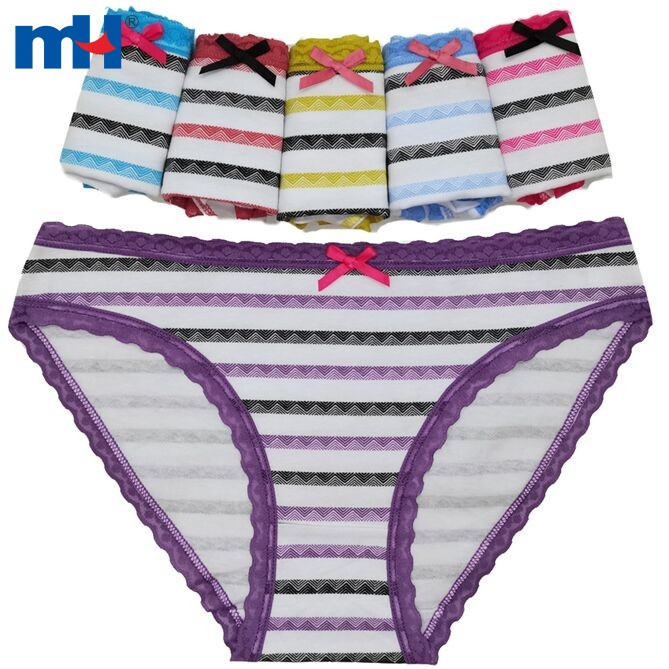 M L Xl Women Cotton French Cut Briefs Pack Of 5 Assorted Ladies Bikini