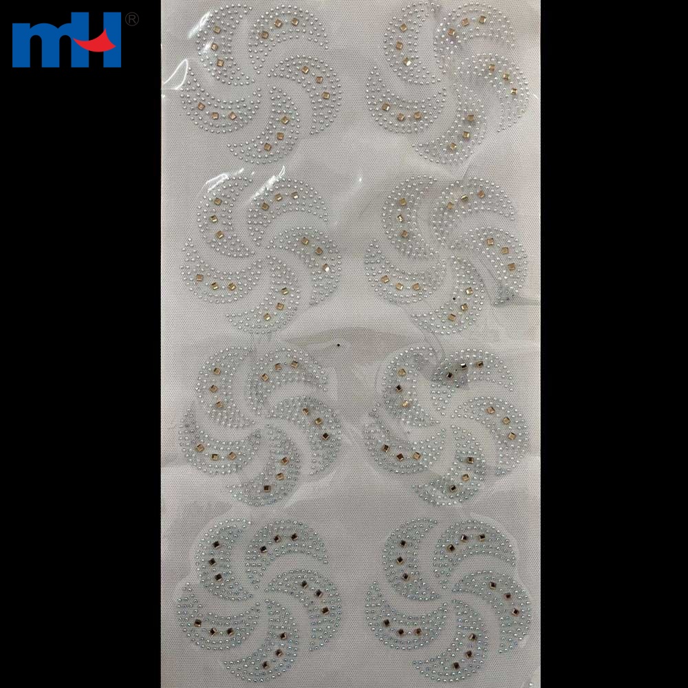 Custom Iron on Hotfix Rhinestone Pattern Applique
