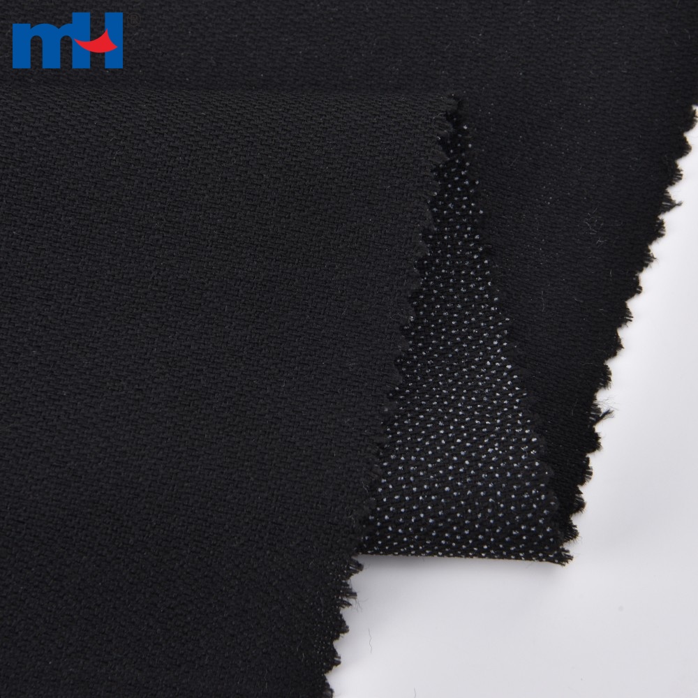 MH 75D*120D Polyester Twill Woven Adhesive Body Interfacing Fabric