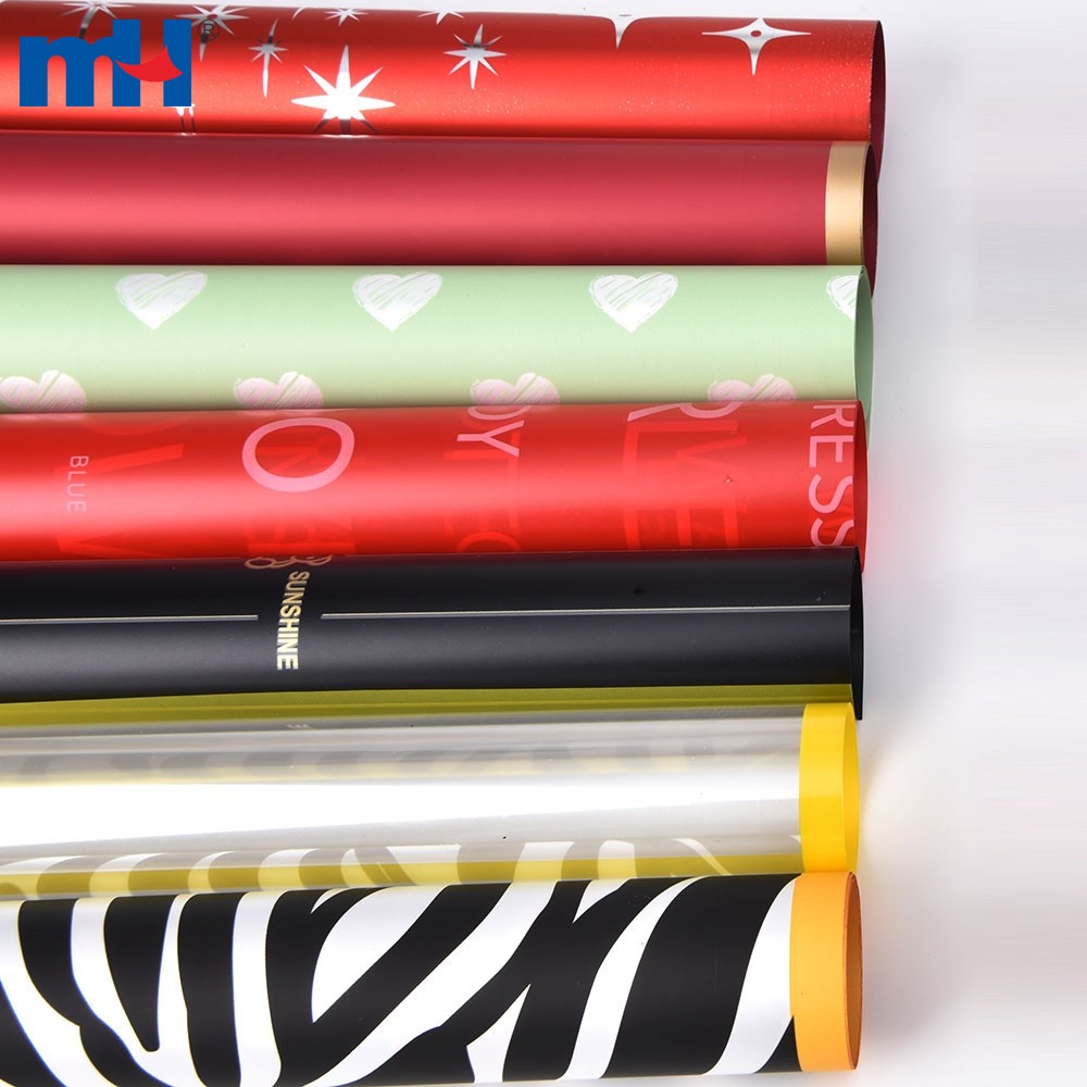 Waterproof OPP Printed Fresh Flower Bouquet Wrapping Paper Roll