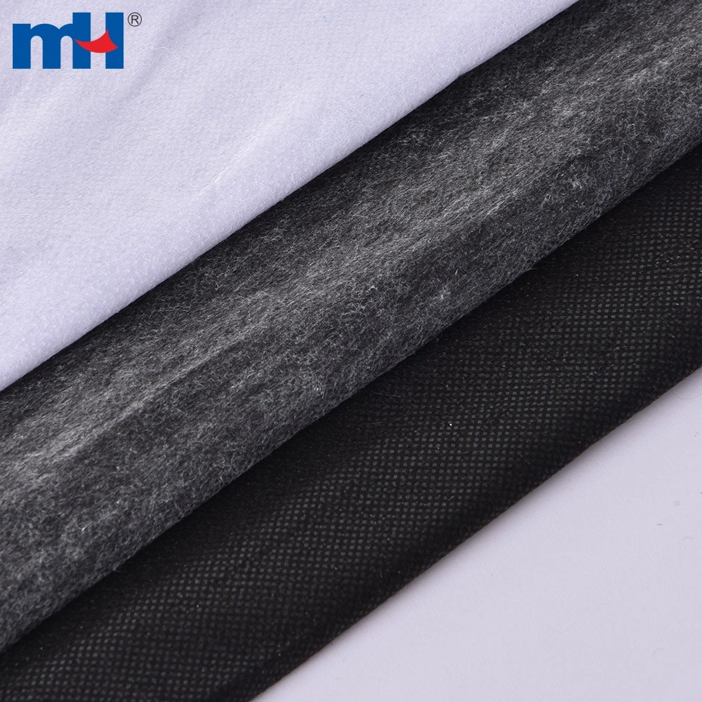 MH Wholesale Nonwoven Fusible Double Dot Interlining Fabric for Cloth