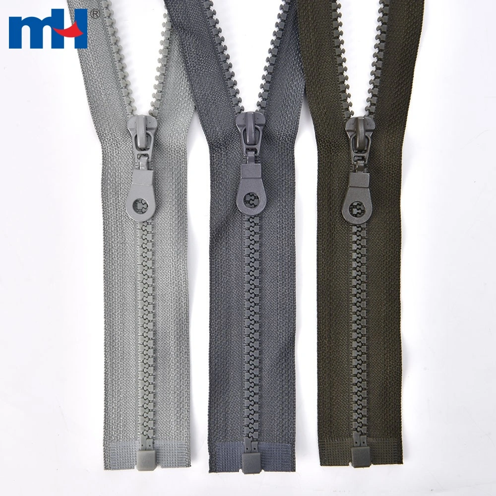 #5 Open End Zips Plastic Teeth Bone Zipper