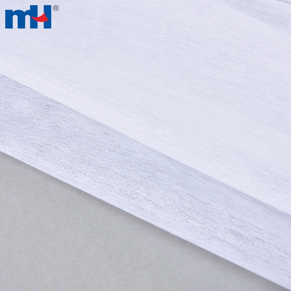 MH Custom 32gsm White Fusible Non Woven Interfacing Fabric Material