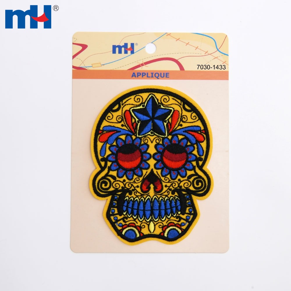 Ghost Head Cloth Patches