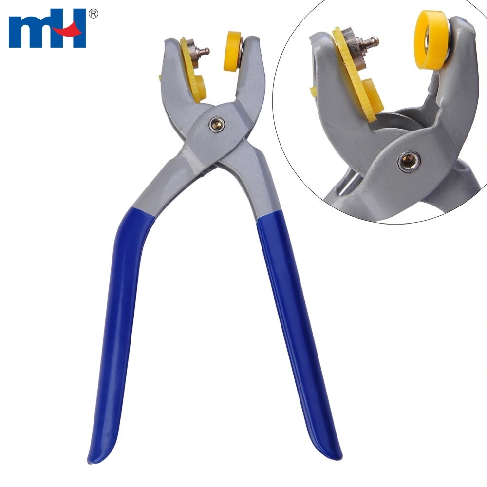 Polished Chrome Body 2-in-1 Press Snap and Eyelet Punch Plier Kit