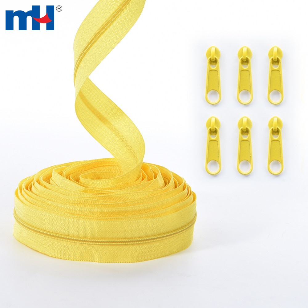 MH Custom No.3 Nylon Coil Zipper A/L slider, N/L slider for Garment bag ...