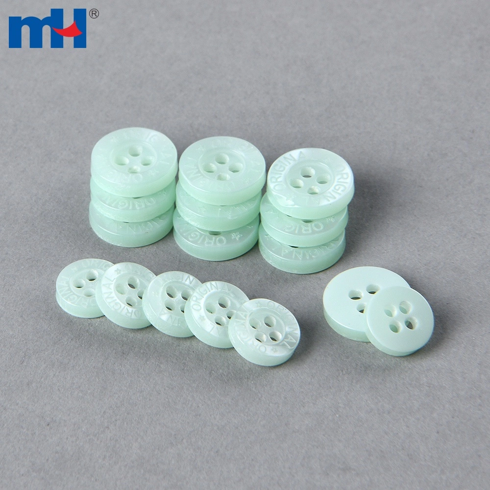 Assorted Colors Original Four Holes Round Resin Shirt Buttons for Sewing