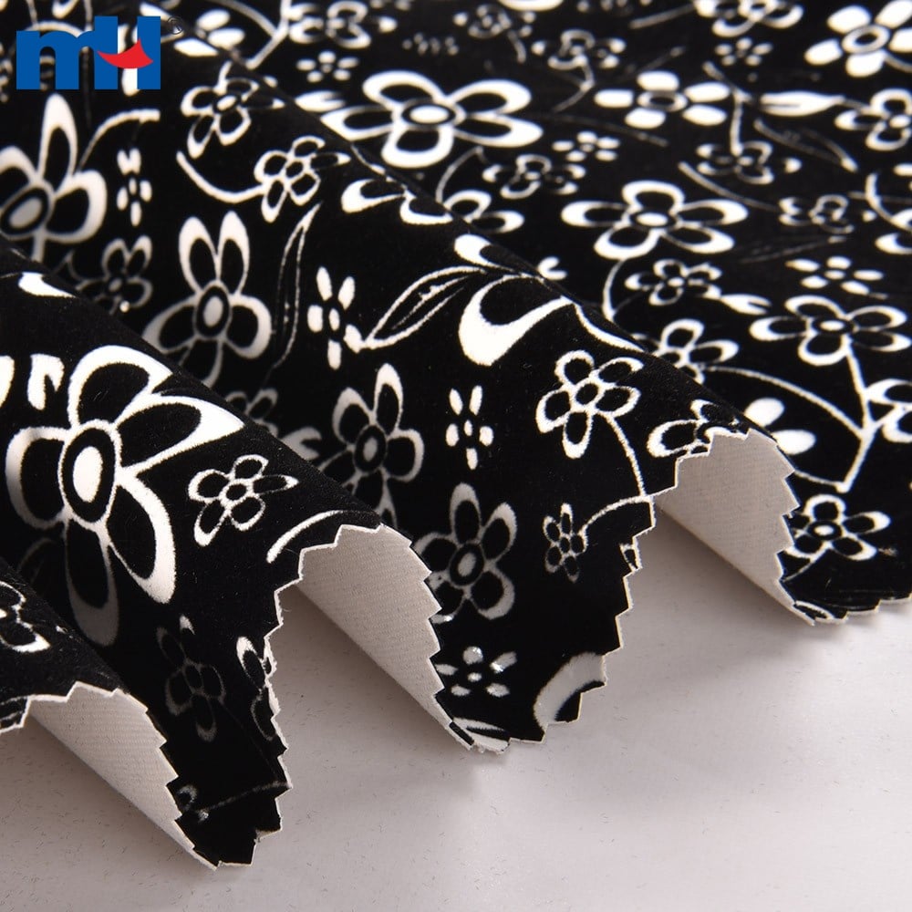 Flocking PU Synthetic Faux Leather Fabric Poly Cotton Backing Material ...
