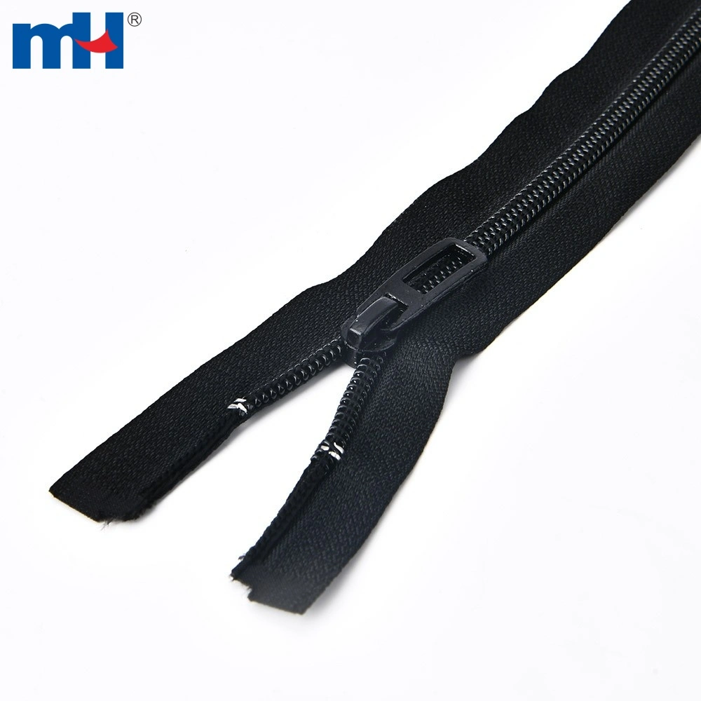 #5 Nylon Zipper with Painted Slider for Arab Robes Wholesale