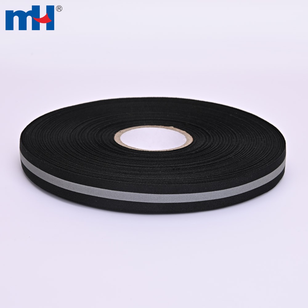 MH Wholesale 0.5cm Sew On Safety Silver Reflective Webbing Tape Strip
