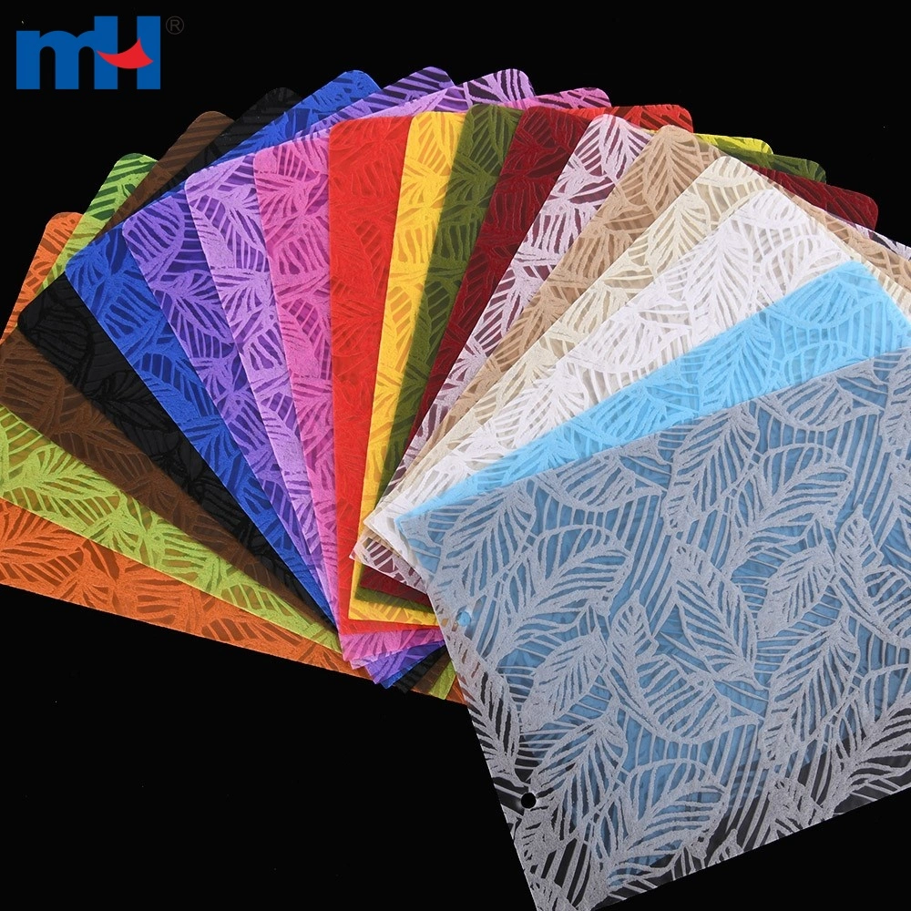3D PP Leaf Embossed Non Woven Fabric for Bouquet Wrapping Flower