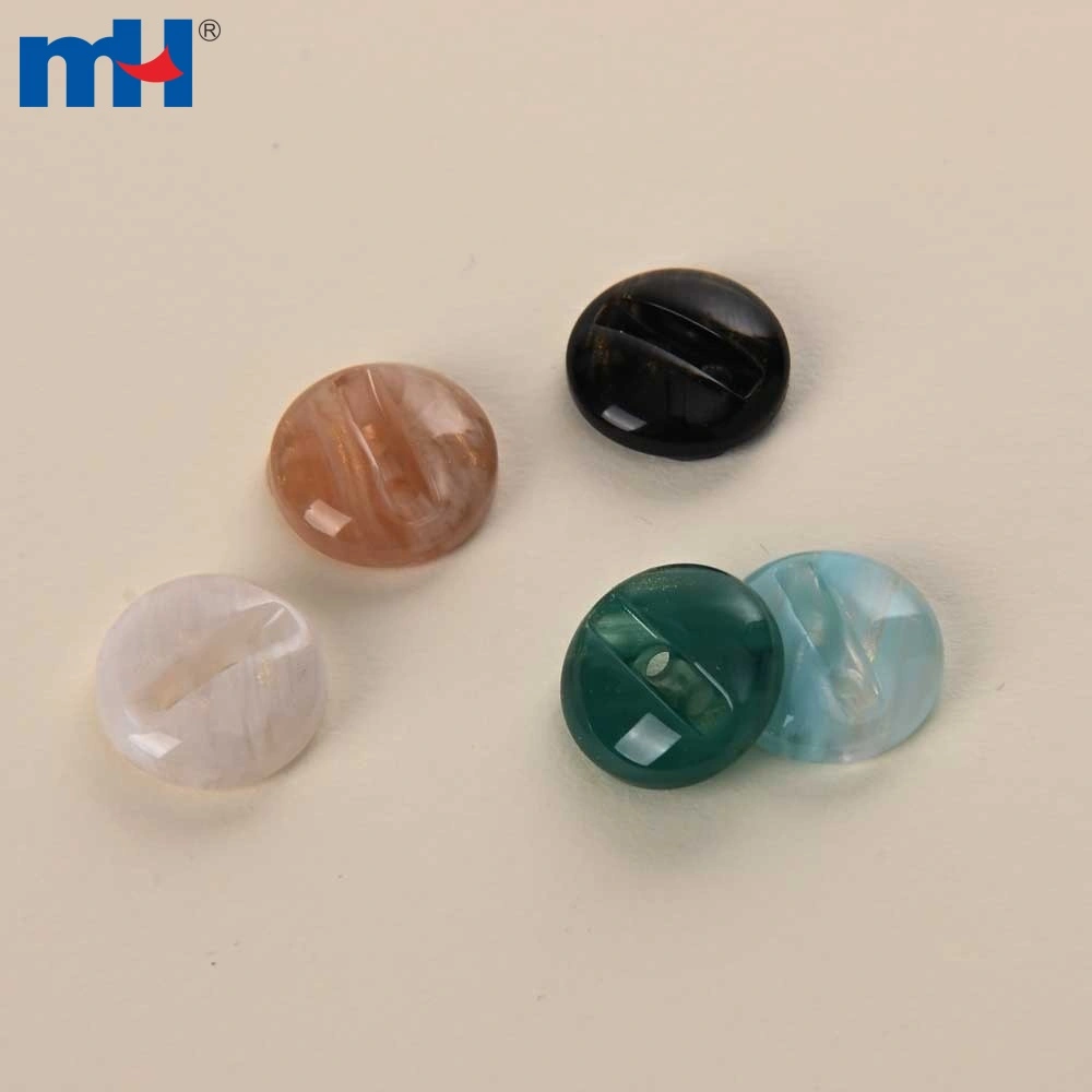 18L 2 Holes Rod-Shape Resin Shirt Button for Sewing