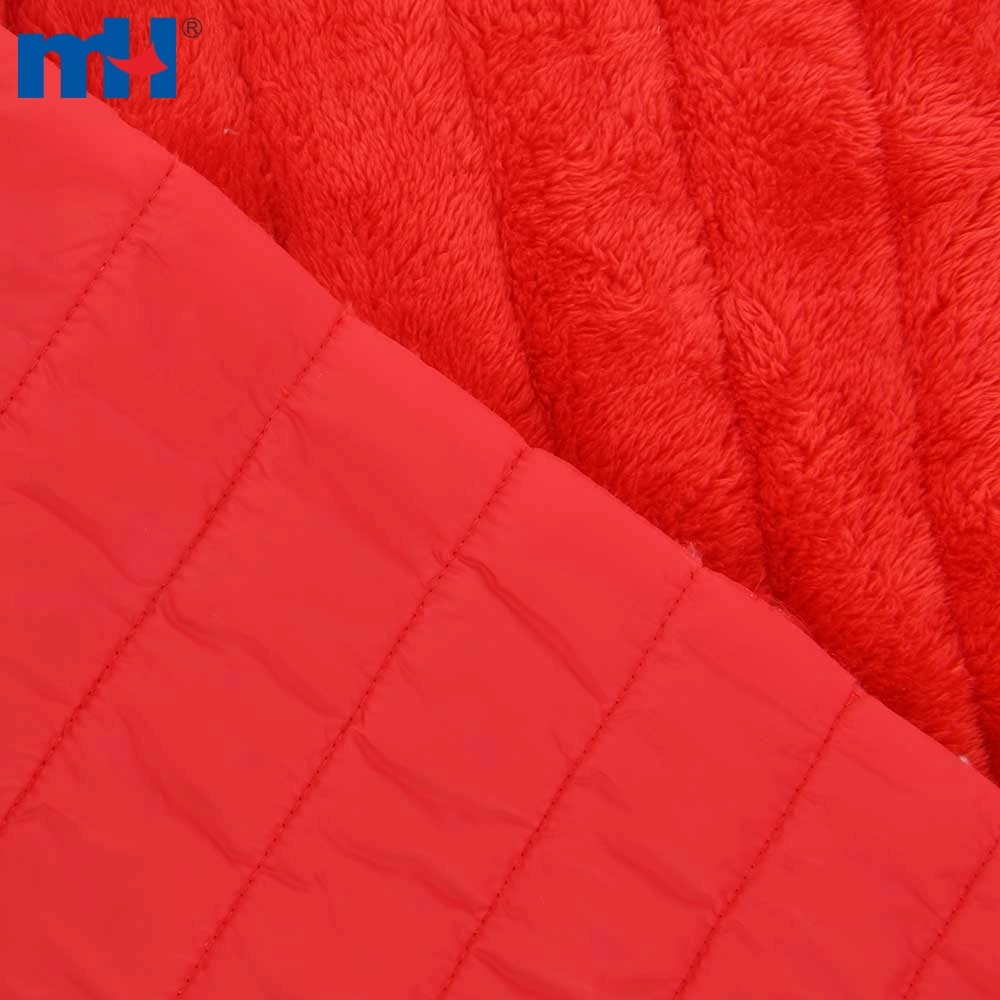 380T Nylon Taffeta Padding Quilted Fabric for Down Coat, Puff Jacket