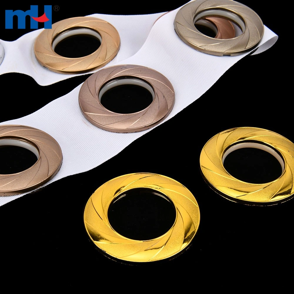 Plastic Curtain Eyelet Rings - Faux Nano Cyclone Design 42mm | MH
