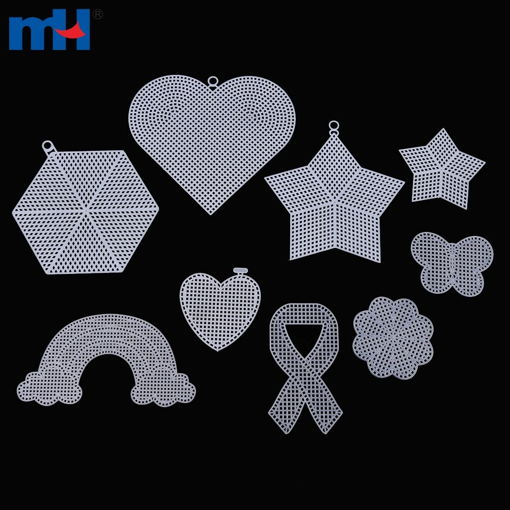 Various Shapes Plastic Mesh Plastic Canvas Sheets Cross Stitch