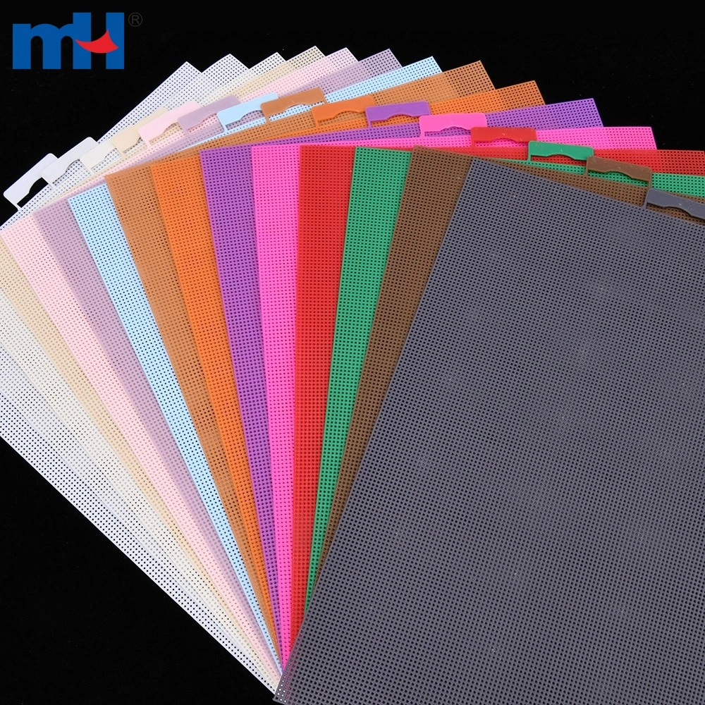 Rectangular 7 Mesh Plastic Canvas Cross Stitch Sheet Acrylic Yarn Crafting