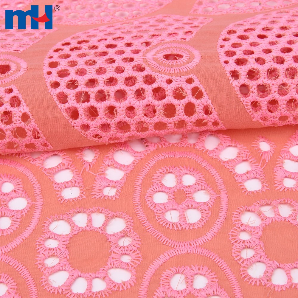 African Eyelet TC Embroidered Lace Fabric Material | Ningbo MH